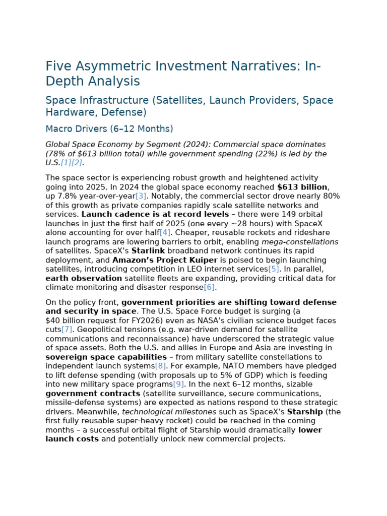 Five Asymmetric Investment Narratives - In-Depth Analysis | PDF ...