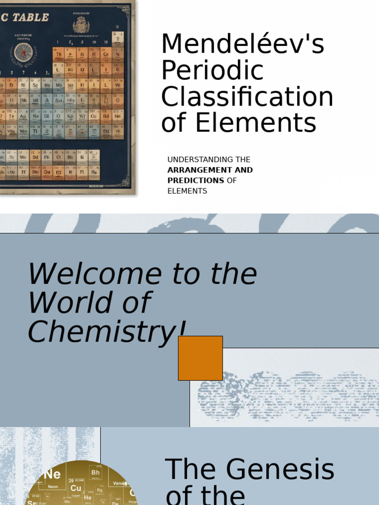 Presentation - Mendeléev's Periodic Classification of Elements_20250929_224950_0000 | PDF
