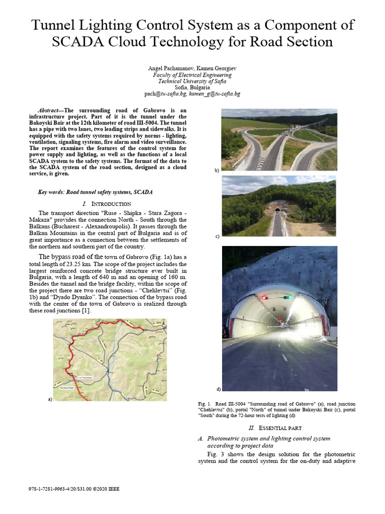 Tunnel Lighting Control via SCADA System | PDF | Programmable Logic ...