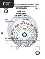 Kcse 2023 Math P2 MS | PDF