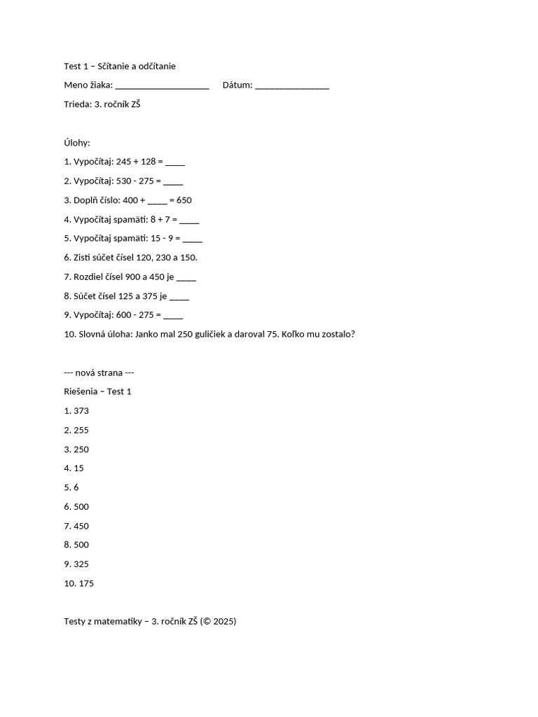 Test 1 | PDF