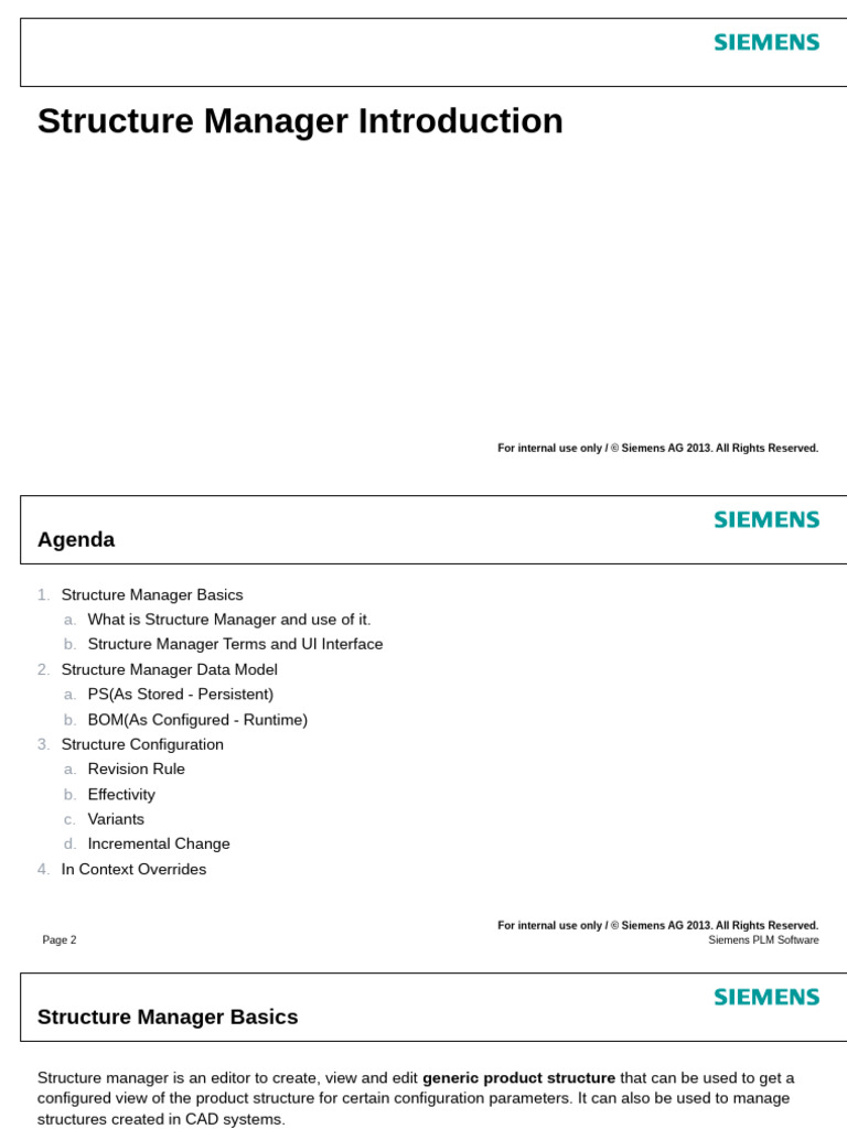 Teamcenter Structure Manager Overview | PDF | Product Lifecycle ...