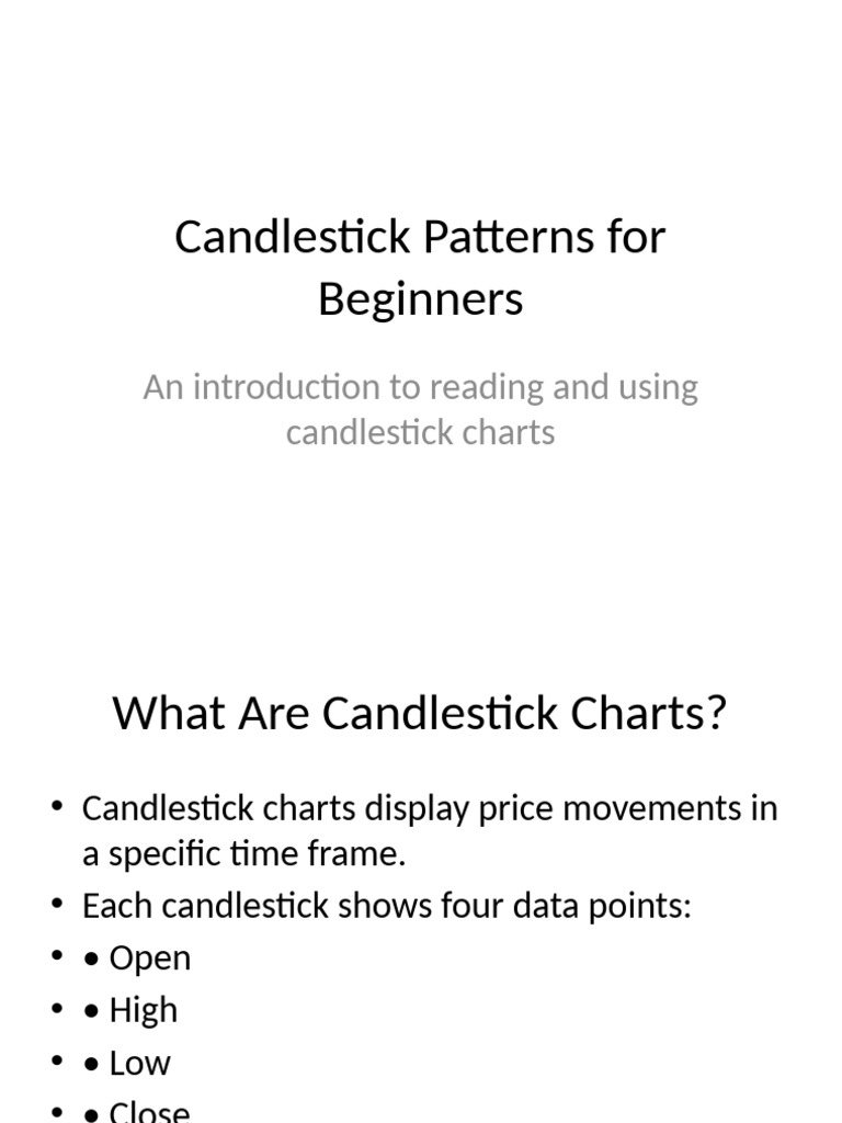 Candlestick Patterns: A Beginner's Guide | PDF