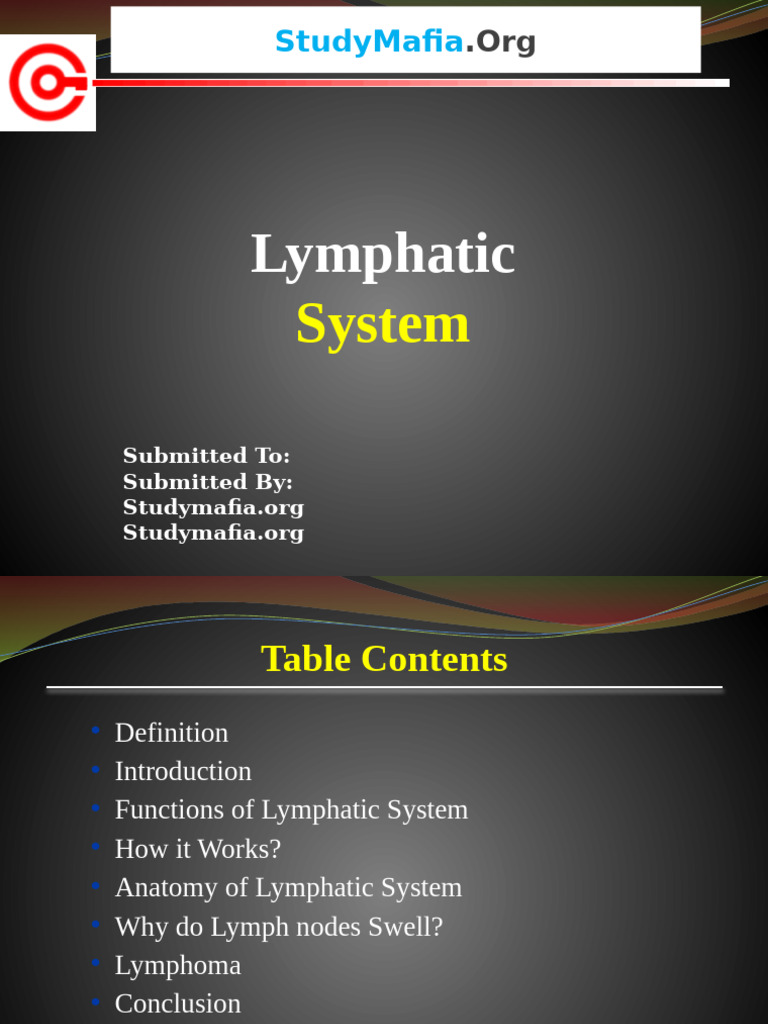 Lymphatic System | PDF | Lymph | Lymphatic System