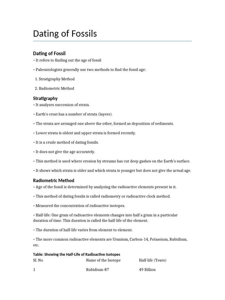 Dating of Fossils Black | PDF | Chemical Elements | Chemistry
