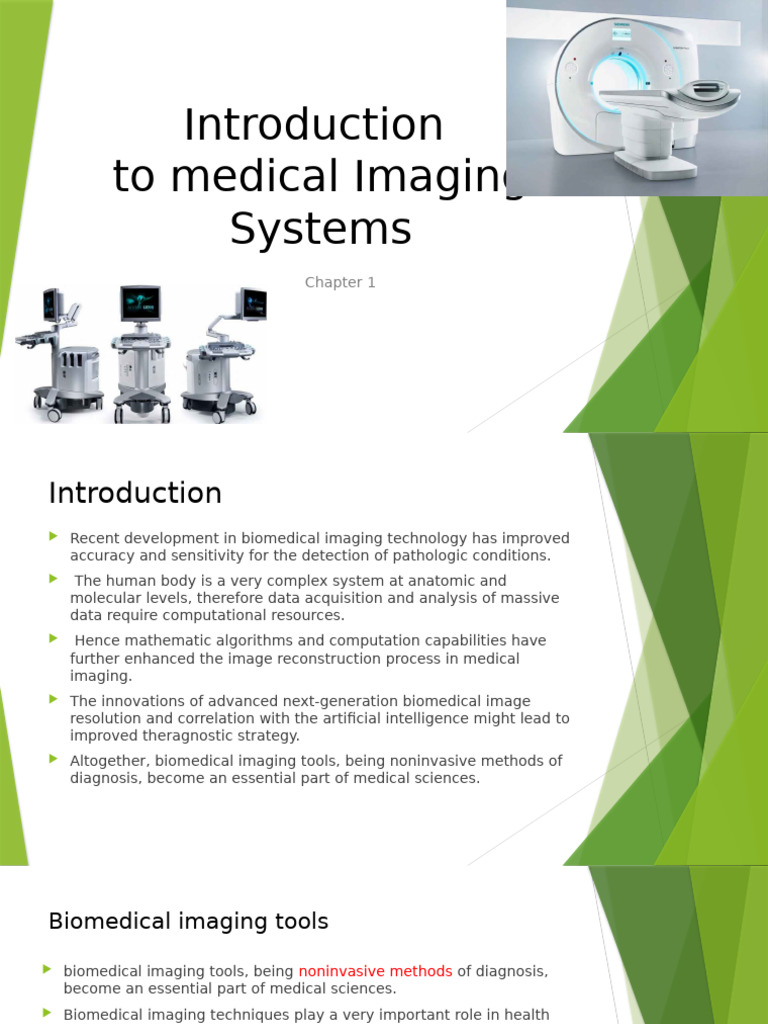 1 Introduction To Medical Imaging Systems | PDF | Medical Imaging ...