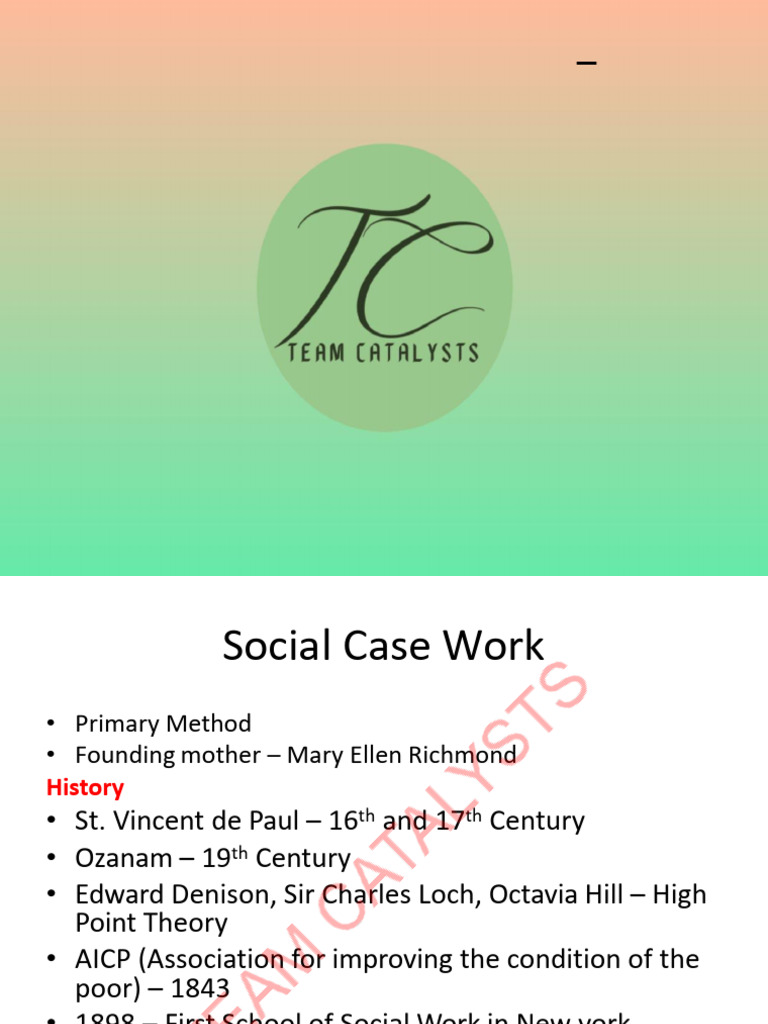 Overview of Social Case Work Methods | PDF | Psychotherapy | Behavior ...