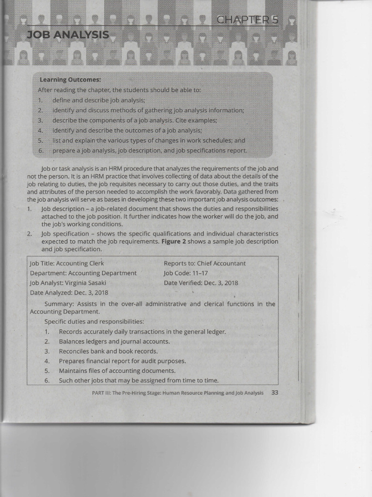 Chapter 5 - Job Analysis | PDF