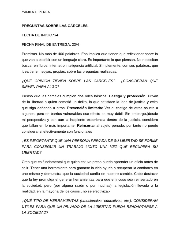 Experiencia Carcelero | PDF | Prisión | Sociedad