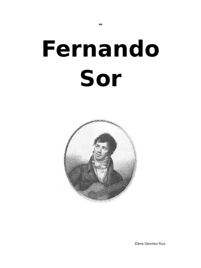 Fernando Sor | PDF | Música clásica | Entretenimiento (general)