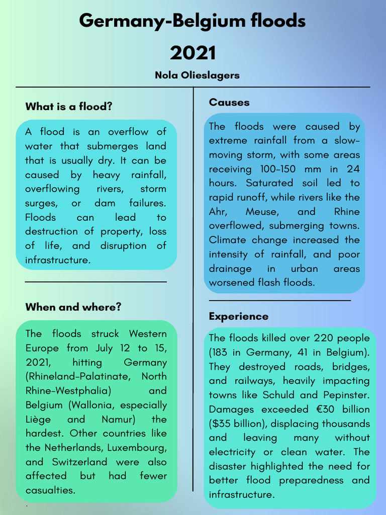 Germany Belgium Floods | PDF
