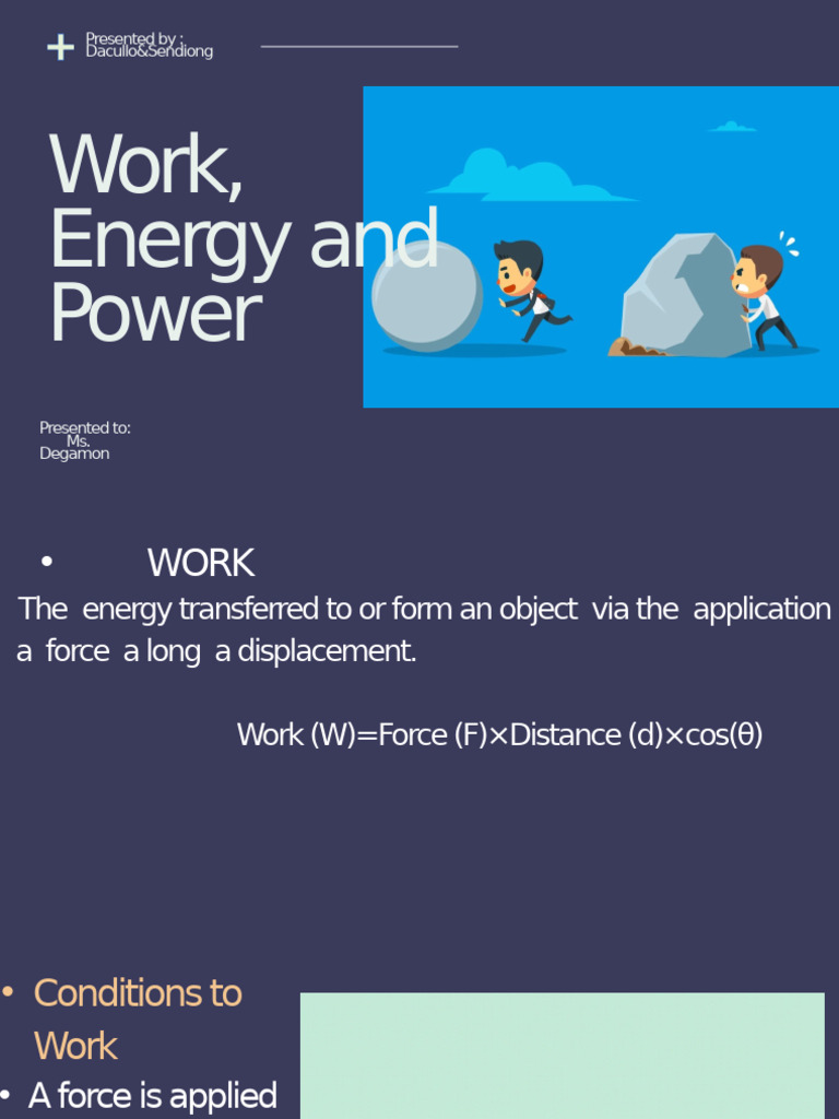 Work, Energy, and Power | PDF