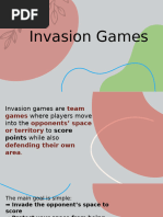 Invasion Games: Concepts and Strategies | PDF | Invasion | Concept