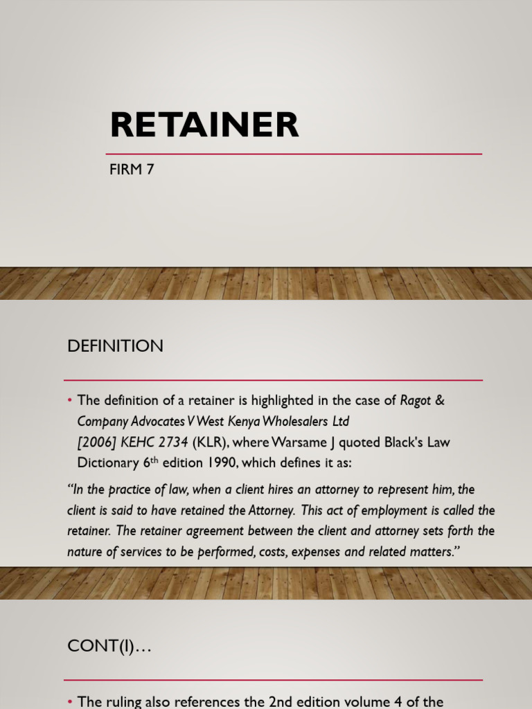 Understanding Retainers in Legal Practice | PDF | Negligence | Damages