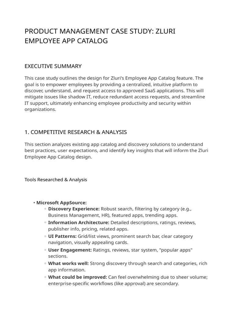 Employee App Catalog Design | PDF | Performance Indicator | Mobile App