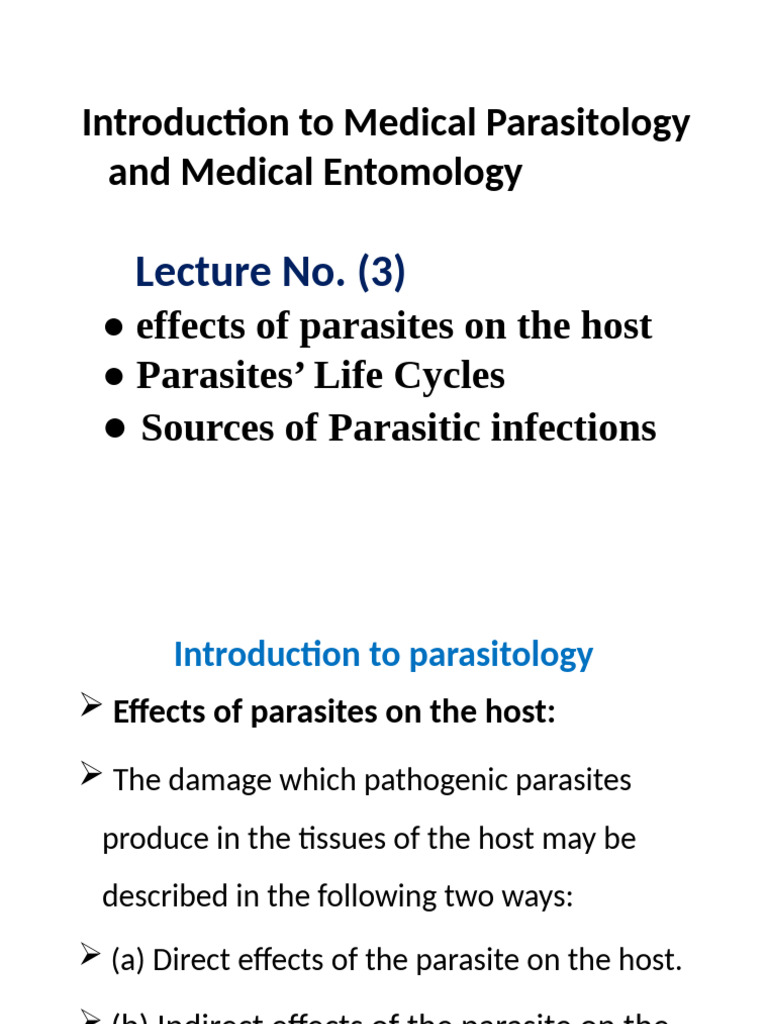 Med. Parasitol.3 | PDF | Parasitism | Parasitology