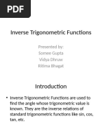 Class 12 Inverse Trigonometric Formulas | PDF