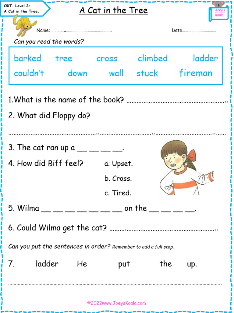 "A Cat in the Tree: Reading Comprehension" | PDF