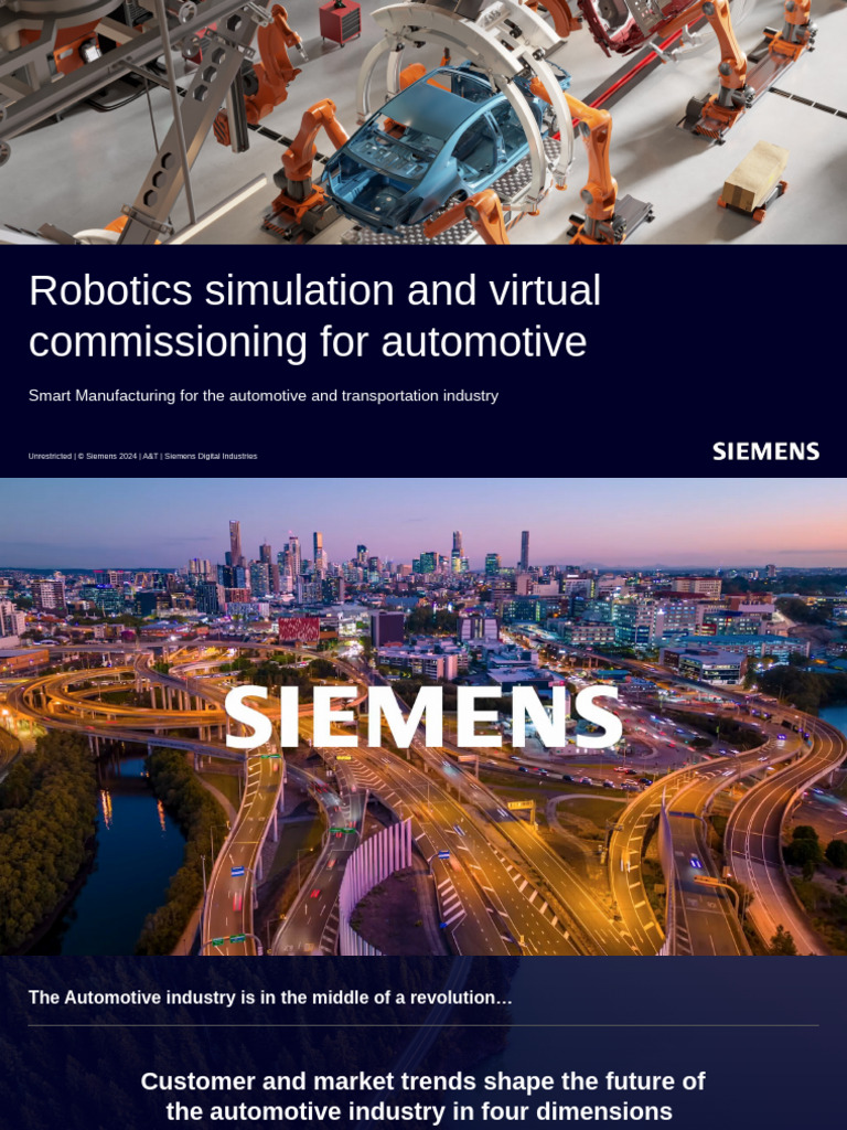 Robotics Simulation and Virtual Commissioning - Mid-Level Presentation ...