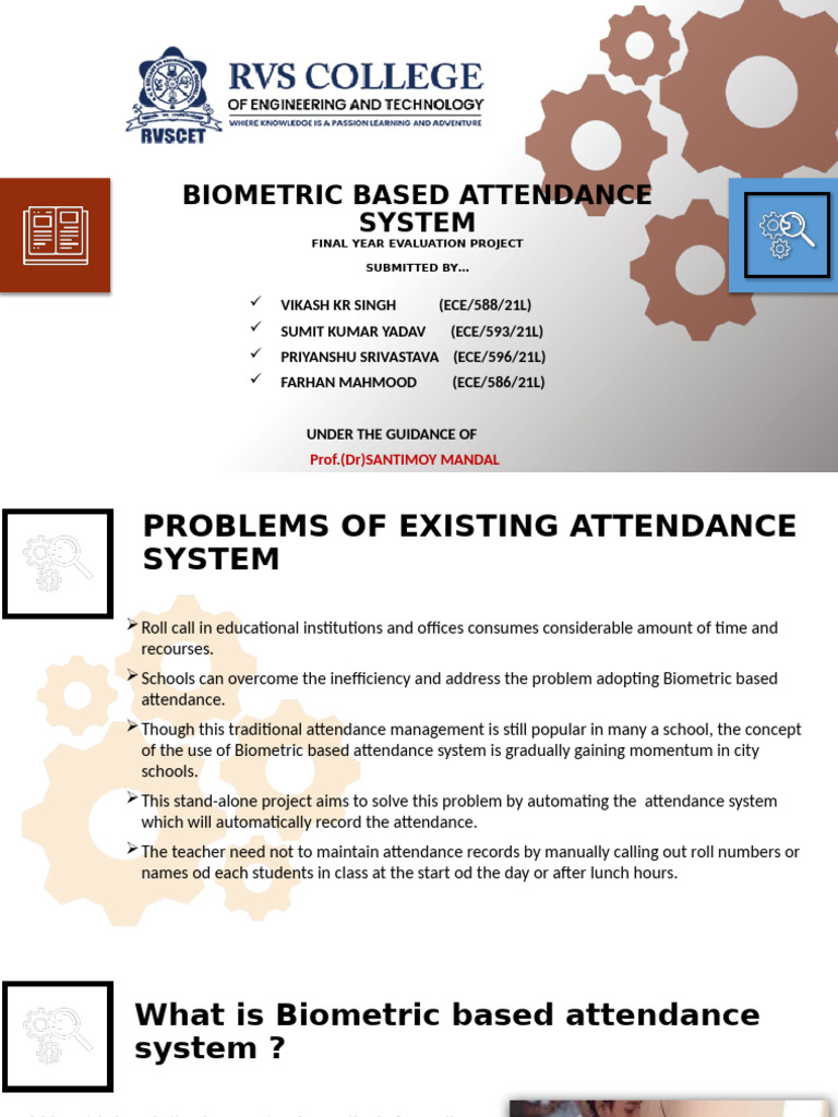 Biometric Based Attendance System | PDF | Microsoft Excel | Biometrics