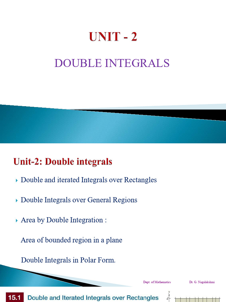 Calculus II - Unit 2 | PDF | Area | Integral