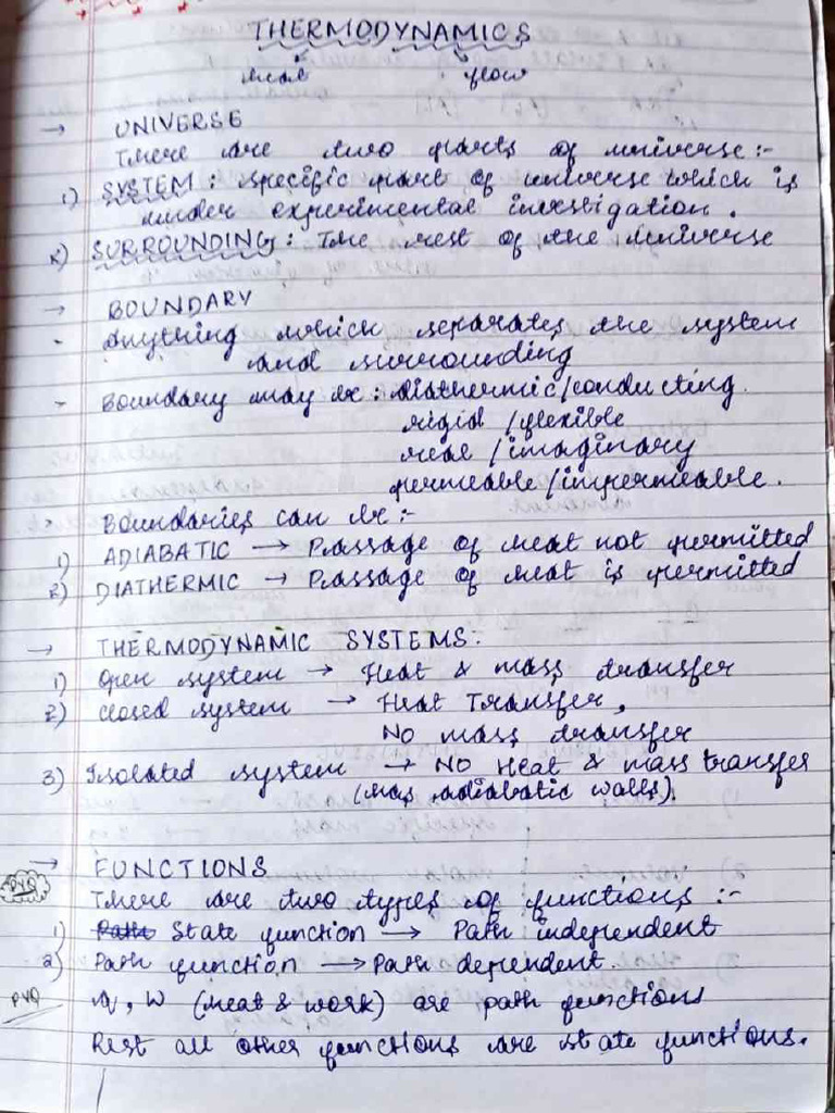 Thermodynamics Class 11 Formula Sheet | PDF | Thermodynamics ...
