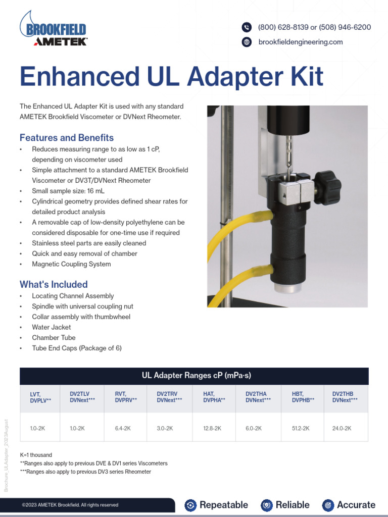 Brochure Uladapter 2023aug18 Eng | PDF | Physical Sciences | Liquids