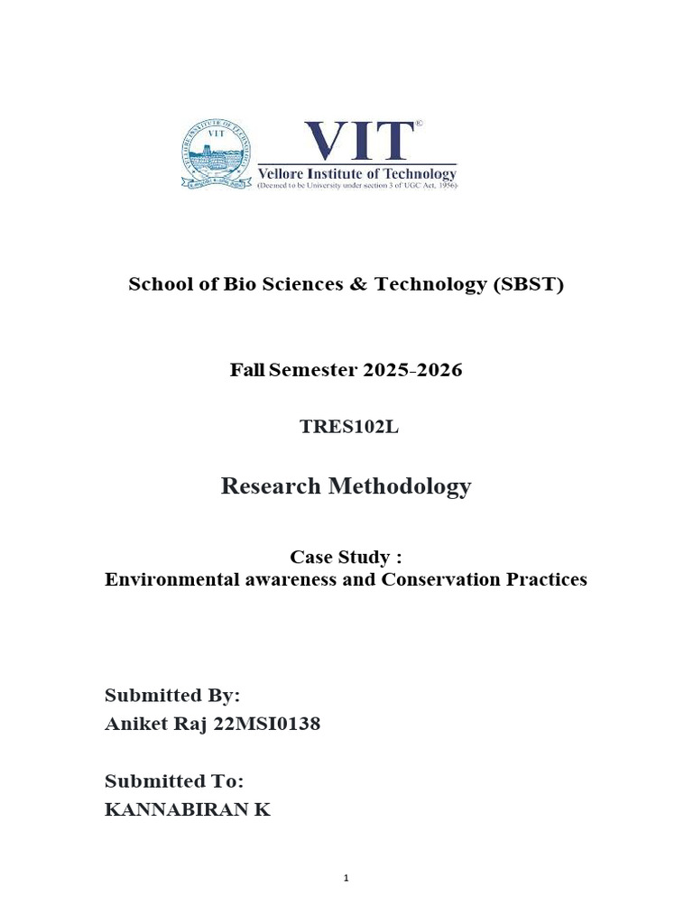 Community Environmental Awareness Study | PDF | Survey Methodology ...