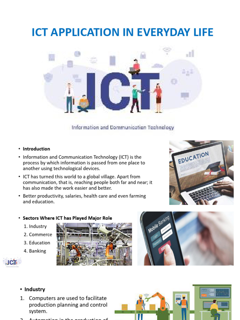 ICT in Everyday Life | PDF