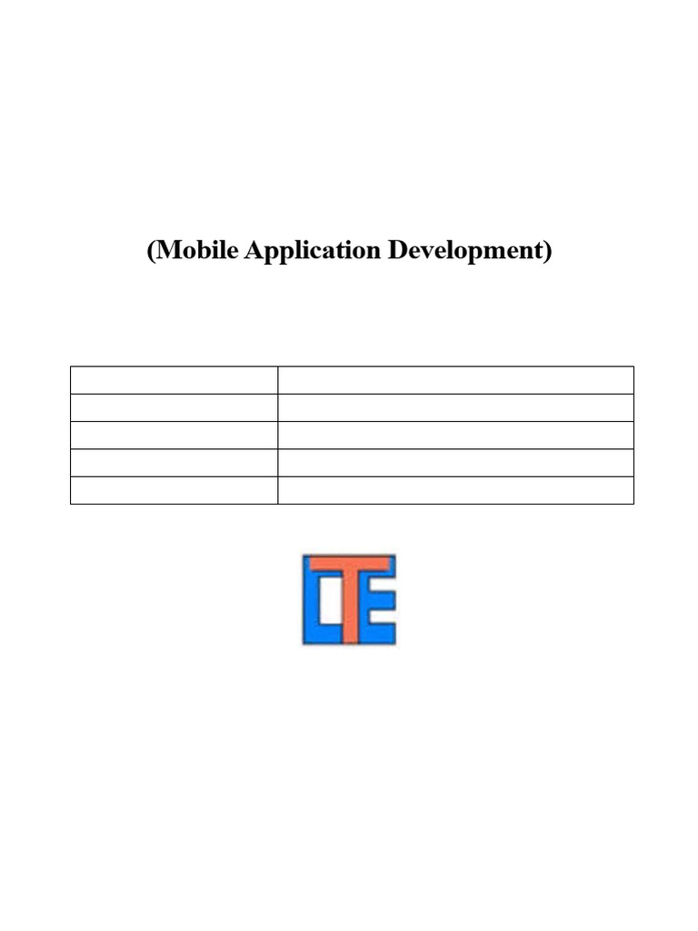 MAD-Lab Manual | PDF | Mobile App | Android (Operating System)
