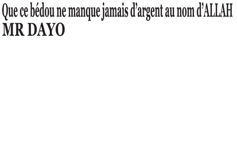 Bedou Uuuu | PDF