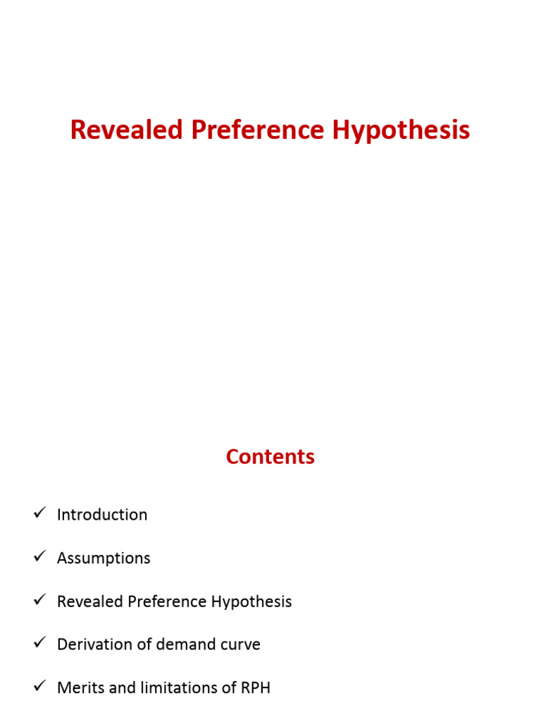 7 Revealed Preference Theory | PDF | Demand | Demand Curve