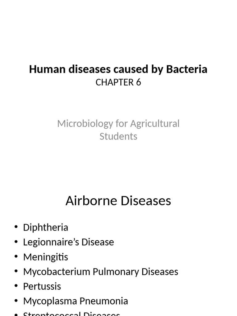 Bacterial Diseases in Humans Explained | PDF | Streptococcus | Sexually ...