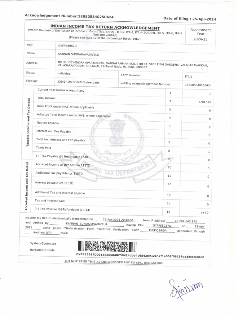 Itr - File 2 | PDF