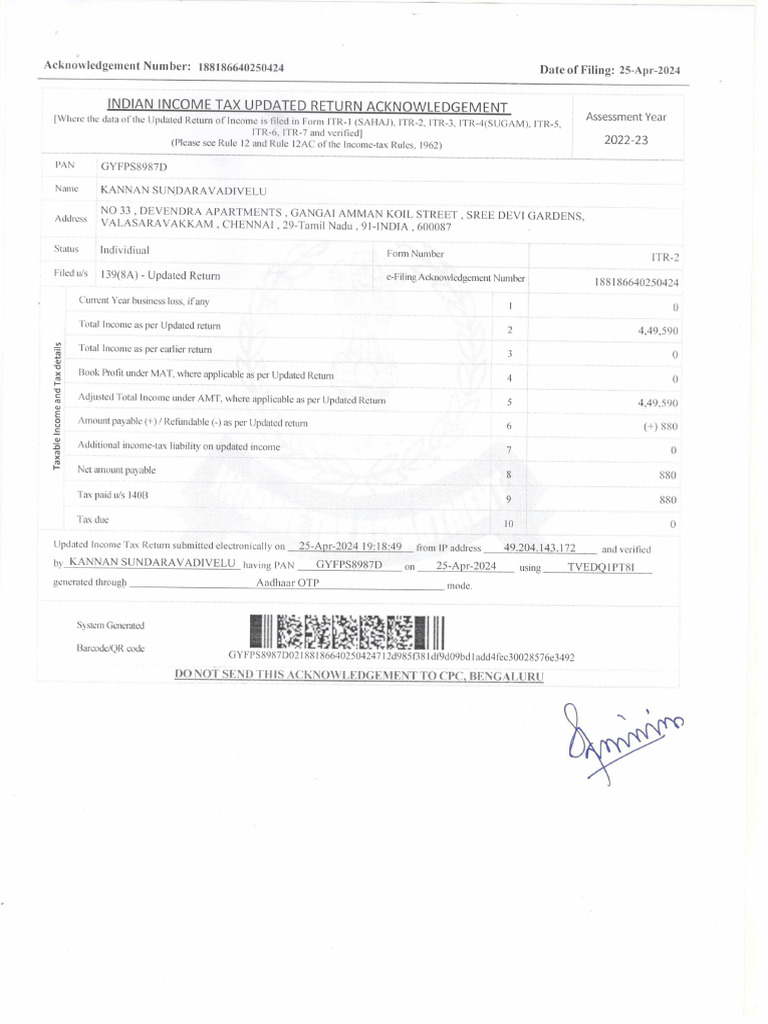 Itr - File 4 | PDF