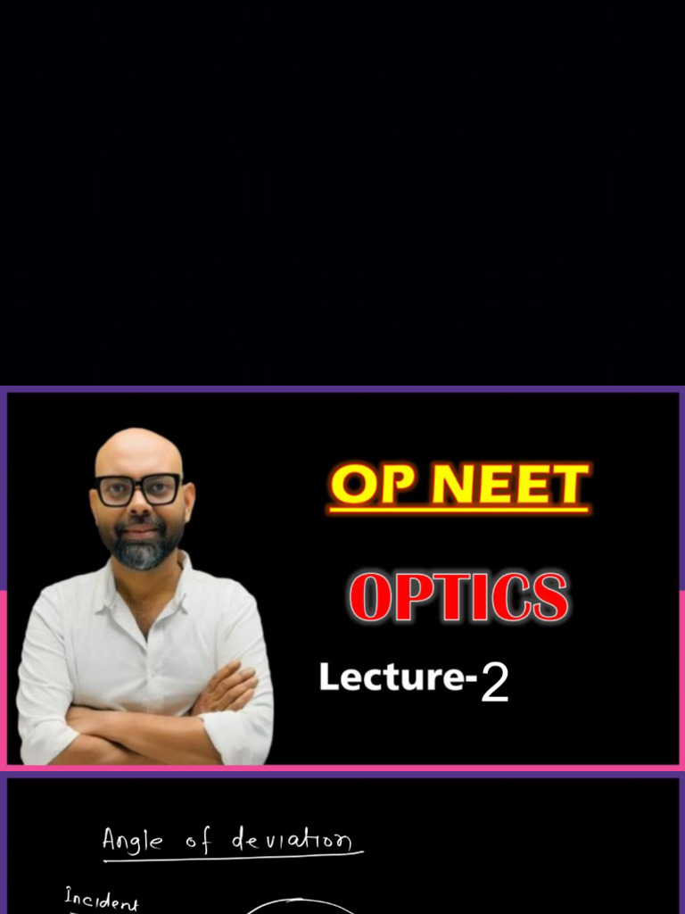 Optics Lecture - 2 Neet (1) - Nms Sir 10-06-25 | PDF