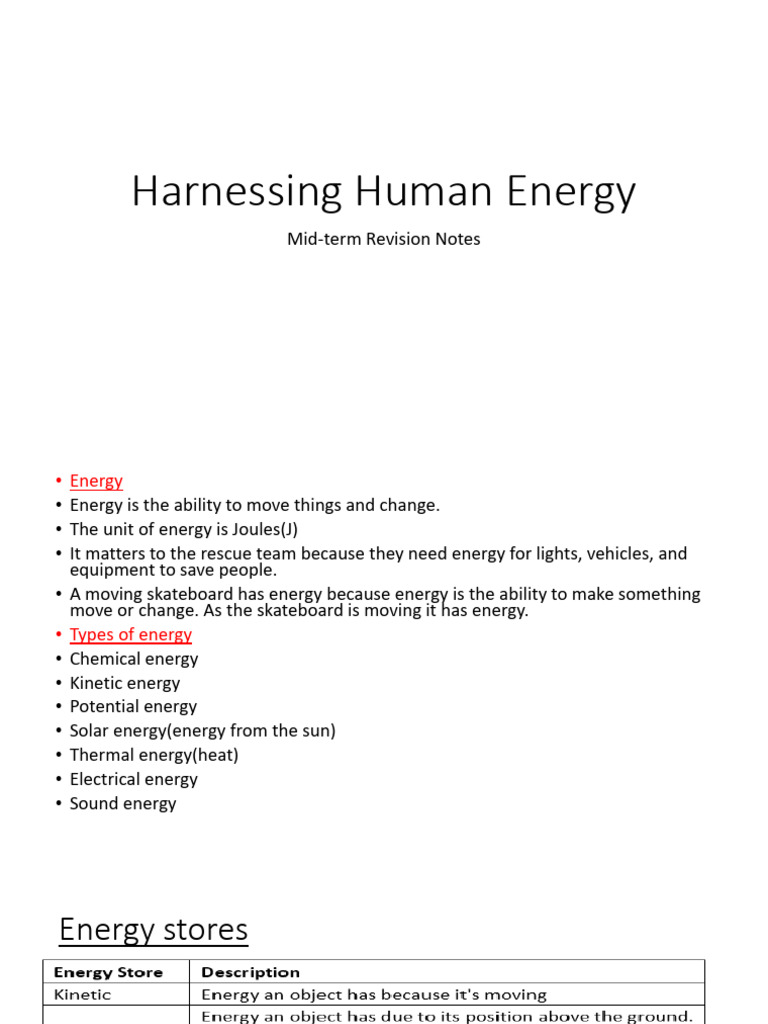 Understanding Energy Forms and Uses | PDF | Potential Energy | Kinetic ...