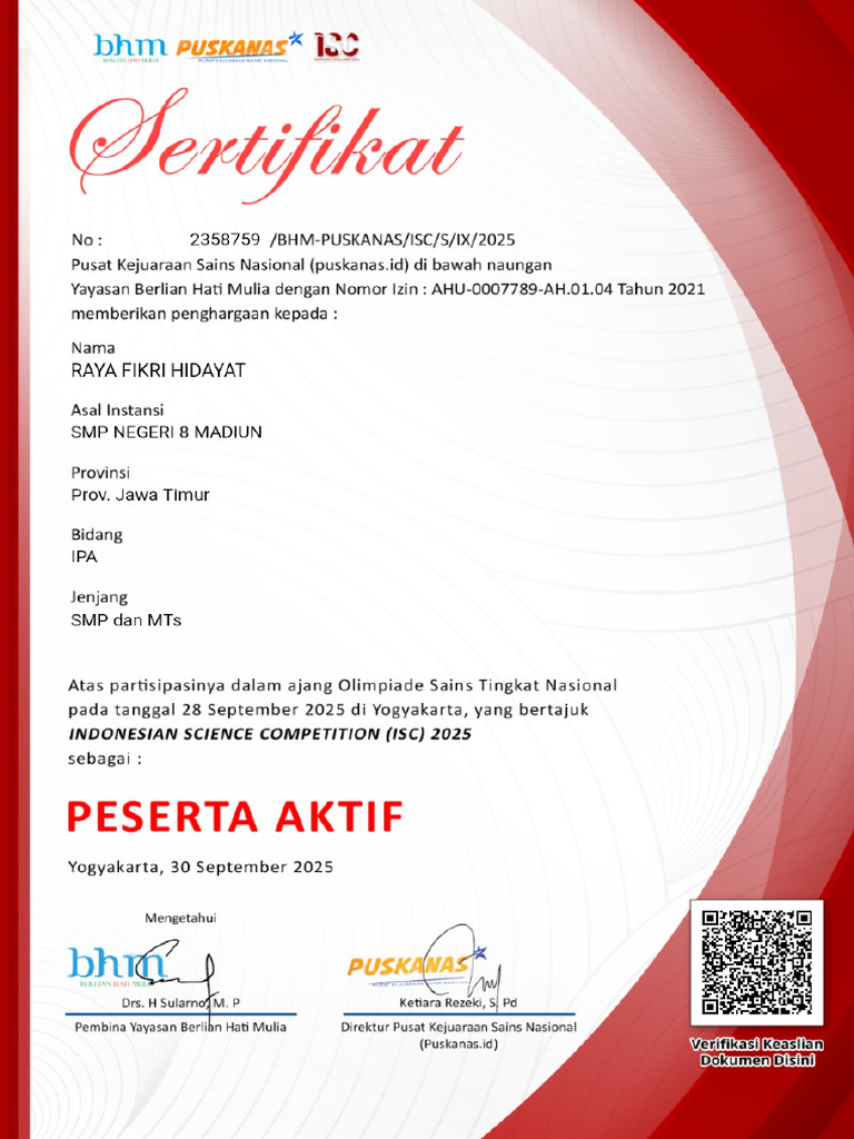Cert - Ipa - Isc 2025 | PDF