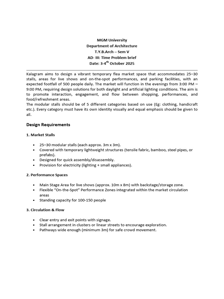 Time Problem Brief - AD - III | PDF
