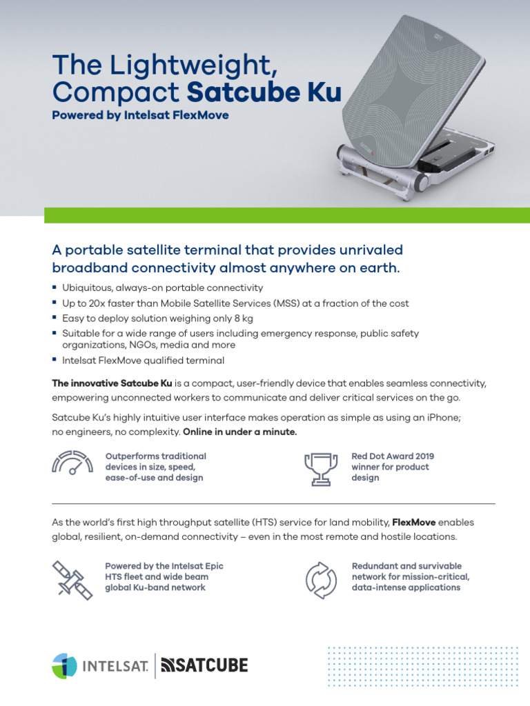 Portable Satcube Ku Satellite Terminal | PDF | Graphical User ...