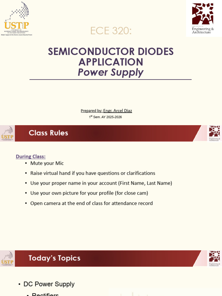 3 Semiconductor Diodes Application 1 | PDF | Rectifier | Power Supply