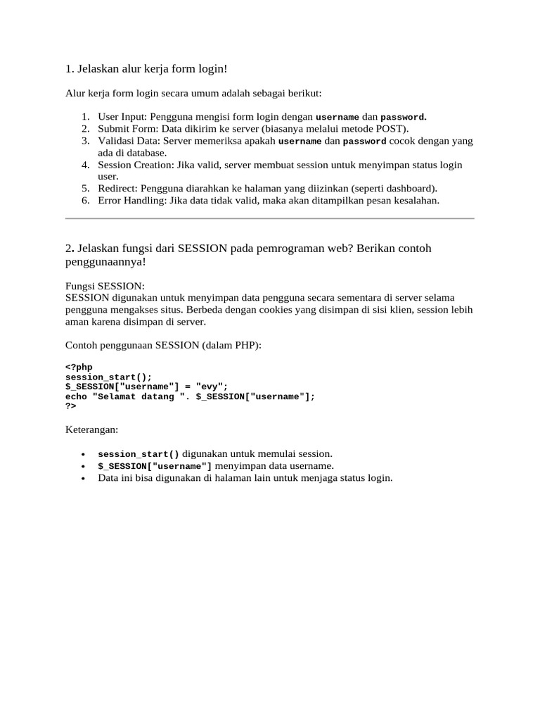 Tugas Soal Pemograman Web | PDF