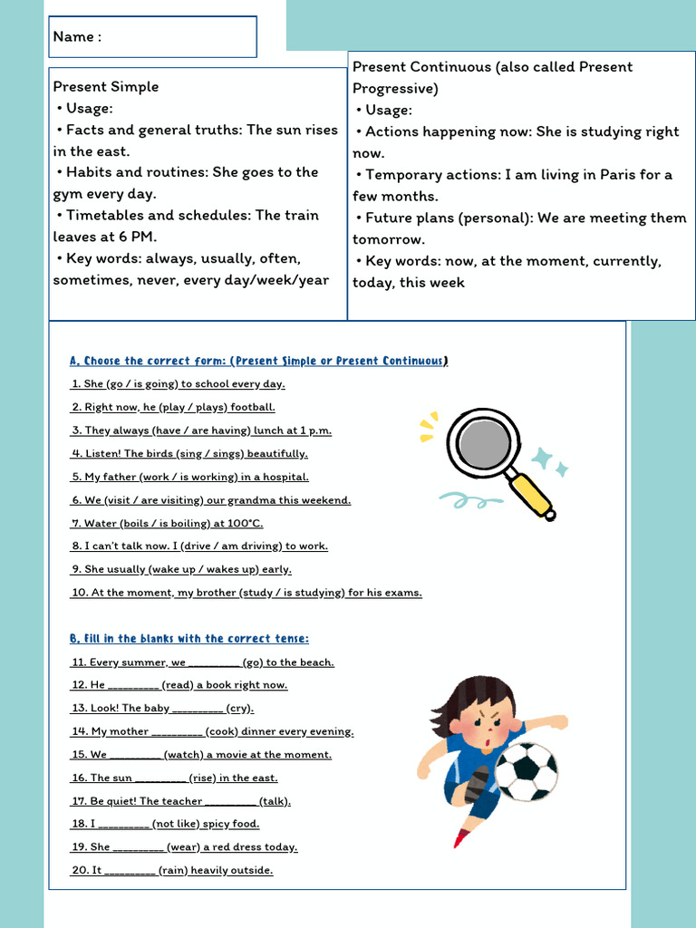 English Grammar Parts of A Sentence Word Classes Worksheet in Colorful ...