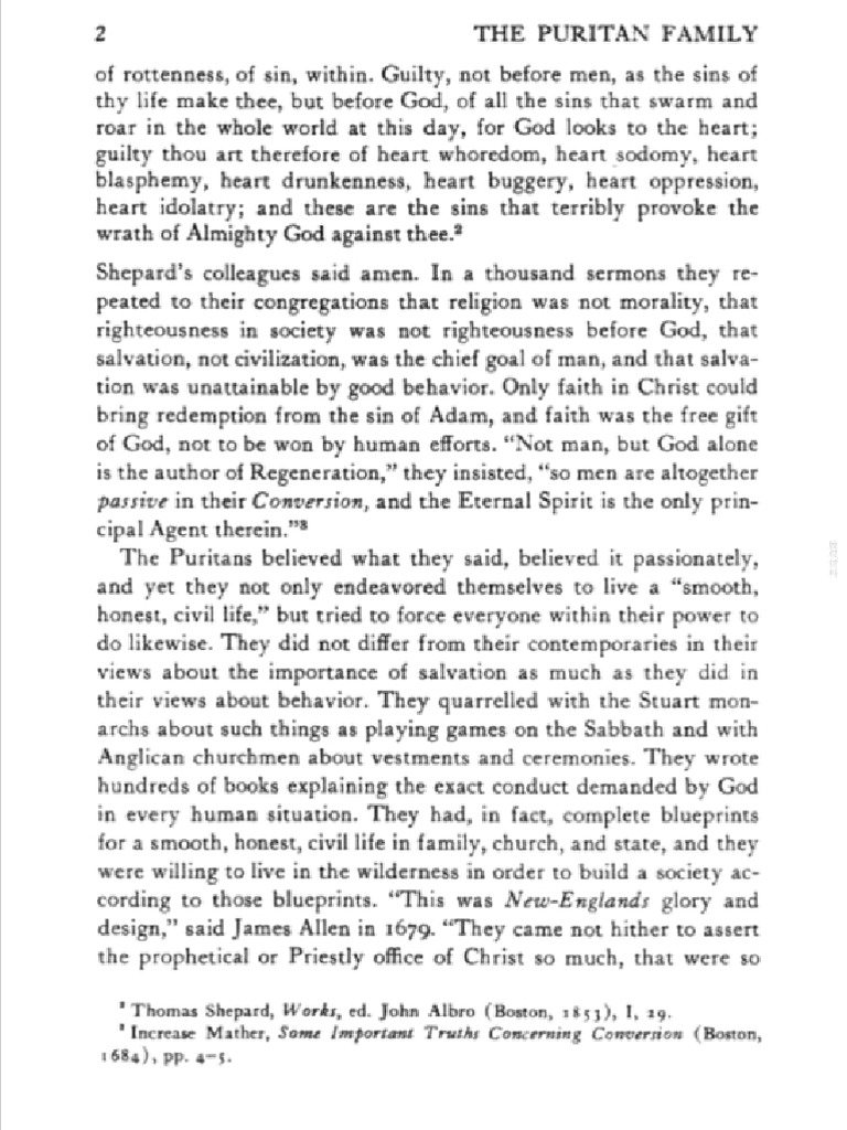 (1966) the Puritan family religion & domestic relations in seventeenth ...