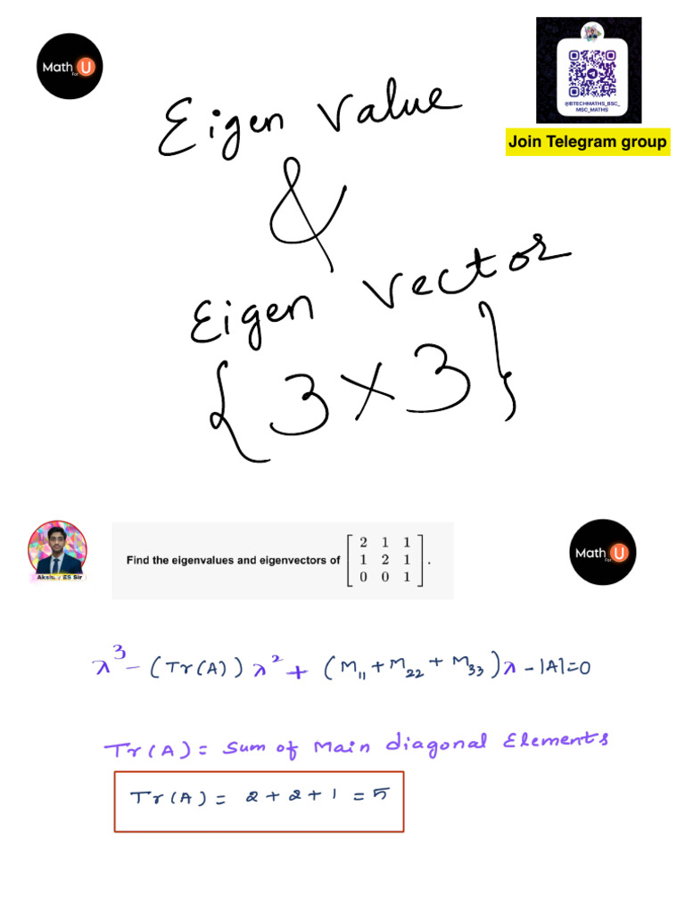 Eigen Value and Eigen Vector | PDF