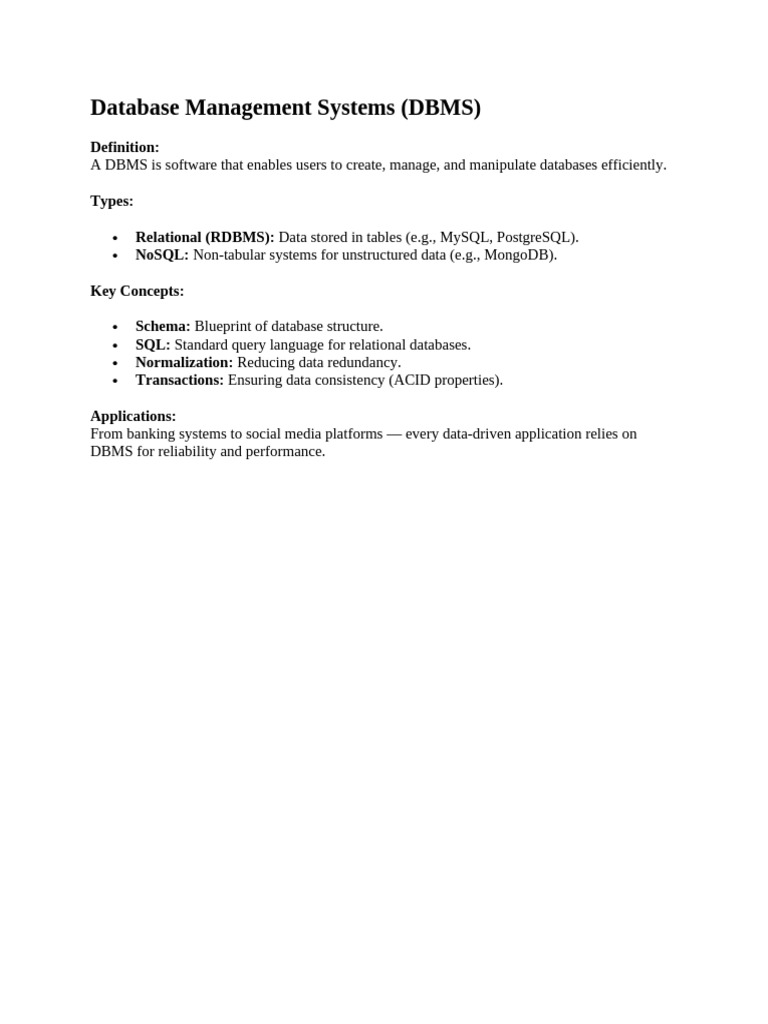 Database Management Systems | PDF