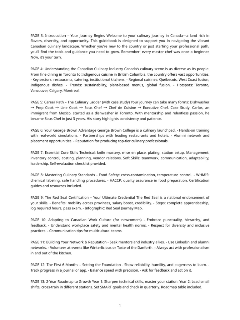 Canadian Culinary Guidebook - Base | PDF | Chef | Culinary Arts