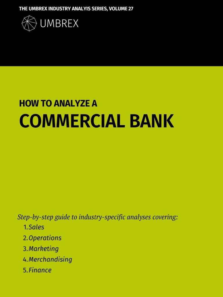 Commercial Bank Analysis Guide | PDF | Interest | Banks