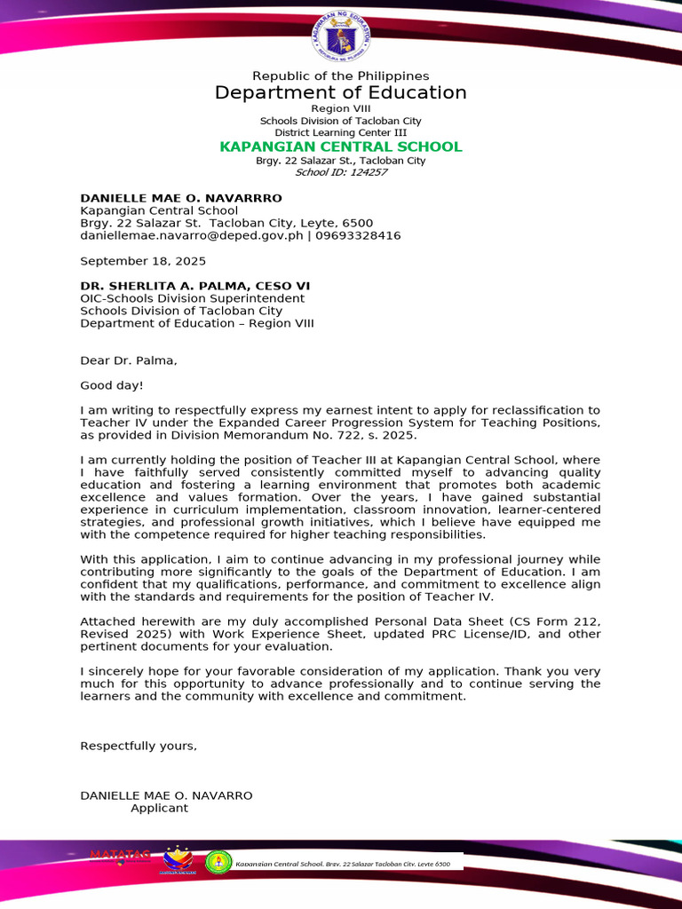 Letter of Intent For Promotion | PDF | Learning | Intelligence