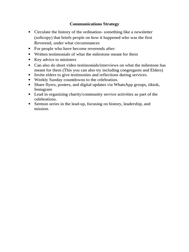 Effective Communications Strategy Guide | PDF